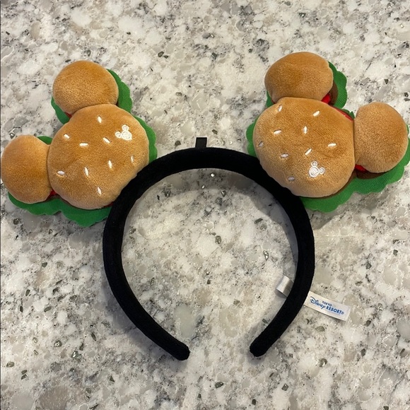 Disney | Accessories | Disney Mickey Burger Ears Headband | Poshmark